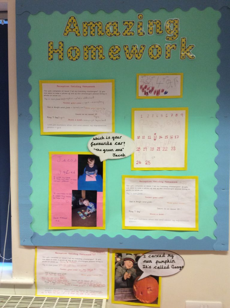 Amazing Reception Holiday Homework | Wibsey Primary School