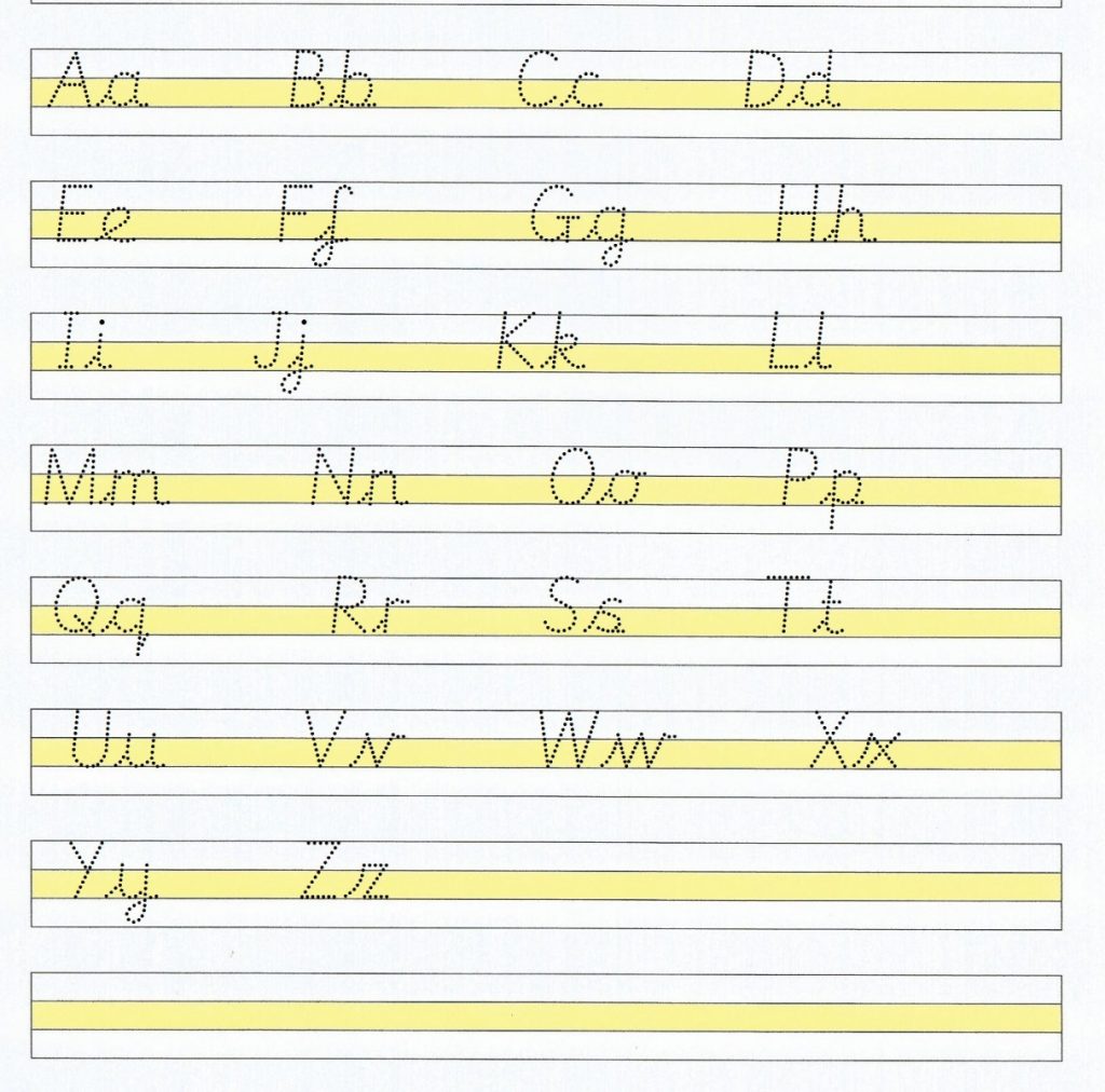 Handwriting alphabet | Wibsey Primary School